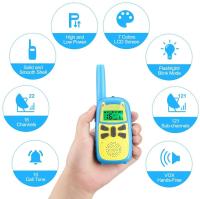 China Blue New Walkie Talkies 8-22 Channel Two Way Radio for Kids Up to 3KM Range handy talkie for sale