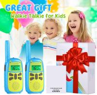 China Blue New Walkie Talkies 8-22 Channel Two Way Radio for Kids Up to 3KM Range handy talkie for sale