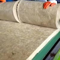 China Non Combustible Rockwool Fire Blanket Rockwool Wire Mesh Blanket Felt for sale