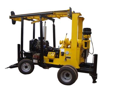 China XY-600F Trailer Mounted 600m Rotary Exploration Soil Sampling Core Mine Drilling Rig for sale