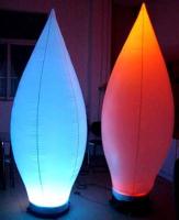 China Lamppost Fan Inflatable Lighted Christmas Decorations Flame Retardant Material for sale
