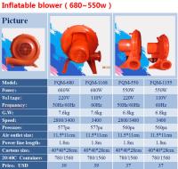 China Durable Small Air Blower , 1 Hp Inflatable Blower PVC Material Shell for sale
