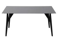 China 1500*850mm Ceramic Material Dining Table With Fixed Type Black Special Metal  Leg for sale