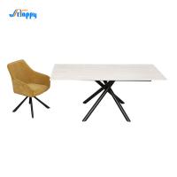 China 1800*900mm Modern Custom Fixed Ceramic top Dining Table, KD, for indoor usage for sale
