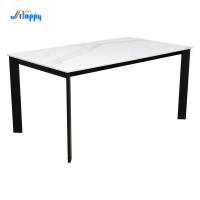 China Contemporary Bespoke 1500mm Dining Table DT-1017 With Ceramic Top RTA furniture for sale