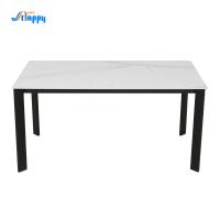 China Contemporary Bespoke 1500mm Dining Table DT-1017 With Ceramic Top RTA furniture for sale