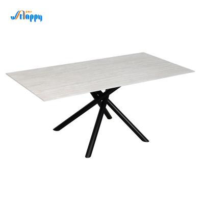 China 1800*900mm Contemporary Ceramic Dining Table Extendable Ceramic Extension Table for sale