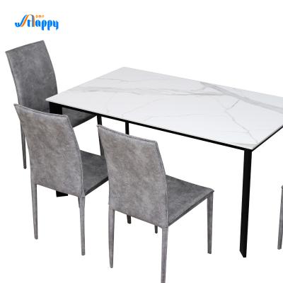 China 1350*800mm/1500*850mm Ceramic Dining Room Table Ceramic Top Kitchen Table Eco Friendly for sale