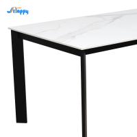 China 1350*800mm/1500*850mm Ceramic Dining Room Table Ceramic Top Kitchen Table Eco Friendly for sale