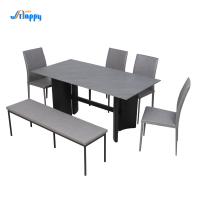 China 1650*850mm Ceramic Top Dining Table Easy Assemble High Strength for sale