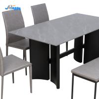China 1650*850mm Ceramic Top Dining Table Easy Assemble High Strength for sale