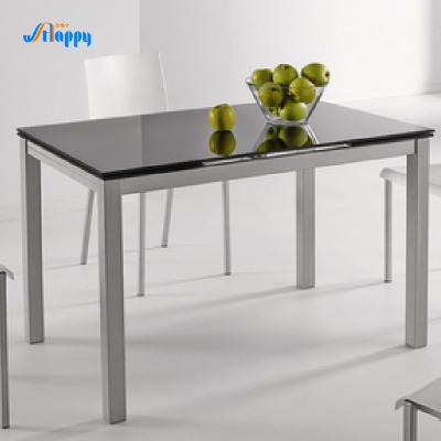 China High Stability Glass Top Kitchen Table Glass Top Dining Room Table 1100*700mm For Household for sale