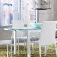 China High Stability Glass Top Kitchen Table Glass Top Dining Room Table 1100*700mm For Household for sale