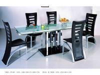 China 2100mm Length Extendable Dining Table Frosted With Contemporary Design for sale