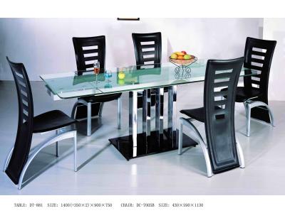 China 2100mm Length Extendable Dining Table Frosted With Contemporary Design for sale