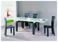 China White Contemporary Extendable Dining Table Modern Extension Dining Table 90cm Width For Home for sale