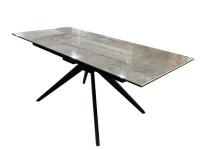 China Grey Extendable Dining Table Euro Style Versatile 1350mm*800*720mm for sale
