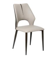 China Stylish Design Sleek Leather Dining Chairs Easy To Clean For Home Use for sale
