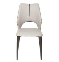China Stylish Design Sleek Leather Dining Chairs Easy To Clean For Home Use for sale
