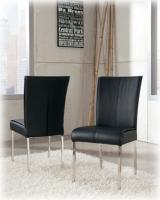 China Easy Cleaning Modern Leather Side Chair With High Back 48*62*94CM for sale