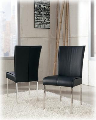 China Easy Cleaning Modern Leather Side Chair With High Back 48*62*94CM for sale