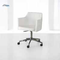 China White Modern Swivel Chair Ergonomic 	61*61*81CM With Flared Arms for sale