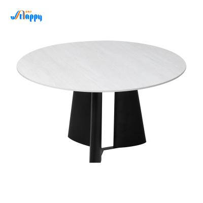 China 1200*720mm Mid Century Round Kitchen Table Mid Century Round Dining Table With Ceramic Top for sale