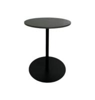 China Round Ceramic Side Table No Shaking Metal Base 380*450mm Size For Dining Room for sale