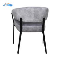 China Easy Cleaning Fabric Dining Chairs High Stability 590*550*730mm With Metal Legs for sale