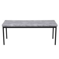 China Lightweight Grey Fabric Bench Seat Bench Furniture Living Room Versatile 110*38*44cm Elegant for sale