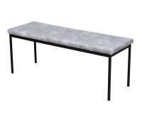 China Lightweight Grey Fabric Bench Seat Bench Furniture Living Room Versatile 110*38*44cm Elegant for sale