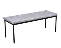 China Lightweight Grey Fabric Bench Seat Bench Furniture Living Room Versatile 110*38*44cm Elegant for sale