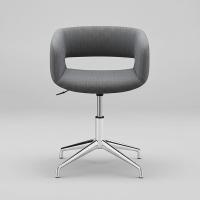 China Metal Frame Modern Swivel Chair Upholstered Fabric Comfortable Office Seating Ideal for Conference Rooms Workspaces and Meeting Areas for sale