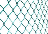 China 3.5mm Thick Plastic Coated Chain Wire Fencing Light Green And Dark Green Anti rust for sale