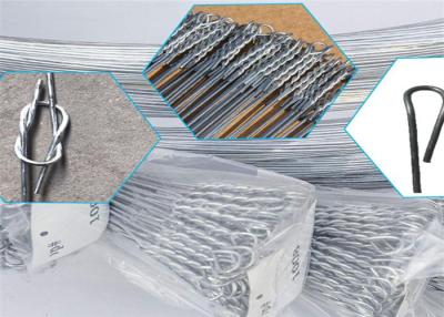 China 3.0mm Galvanized Single Loop And Double Loop Quick Link bale ties wire for sale
