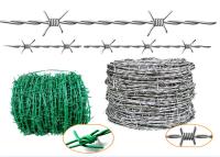China 14 Gauge 200m Long galvanized and PVC Coated Barbed Wire for Highway for sale