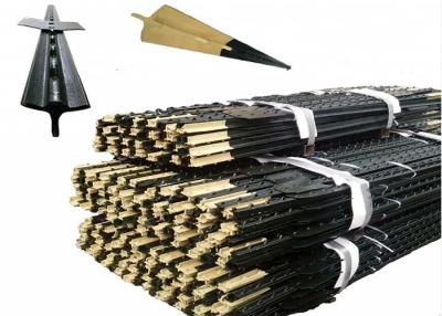 China 6 Ft Steel Studded T Post American Farm Metal Fence Paint for sale