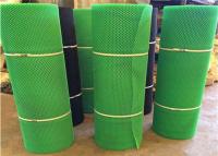 China 0.6cm Aperture Green Polypropylene Plastic Mesh Roll UV Resistant for Gabion Box for sale