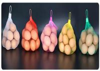 China 1kg Recyclable Heat Sealed Strong Tensile Plastic Net Bag for Fruit Vegetable Egg Sleeve Packaging for sale