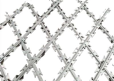 China 100*200mm Mesh Size Concertina Barbed Tape Ss316 304 Stainless Steel Welded for sale