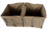 China 4mm Wire Hesco Barriers with 75x75mm Hole Size for Army Use Custom Gabion Box for sale
