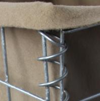 China 4mm Square Hole Hot Dipped Galvanized Gabion Box Defensive Barrier for sale