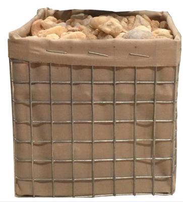 China 2x1x1m Pvc Coated Gabion Box Stone Heavy Galvanized Welded for sale