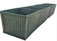 China Military 4mm Wire Thick Hesco Bastion Hot Dipped Galvanized Welded Gabion Box for sale