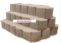 China Hot Dipped Galvanized Bastion Barrier with 300gsm Geotextile for Sand Container Wall for sale