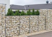 China 2x1x1Meter  2.5mm Wire Welded Gabion Basket Retaining Wall for sale