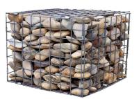 China 30 Years Lifespan Galvanized Rectangle Hole Welded Gabion Box for Outdoor Landscape for sale