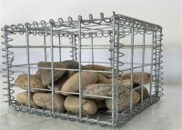 China 50x100mm Opening Mesh Galvanized Welded Gabion Box Stone Cage for sale