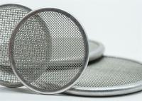 China 350mm Round Diameter Rimmed Stainless Steel Woven Wire Mesh DISCS for sale