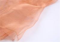 China Flexible 0.08-0.3mm Red Copper Wire Mesh Fabric Uniform Opening Easy To Cut for sale